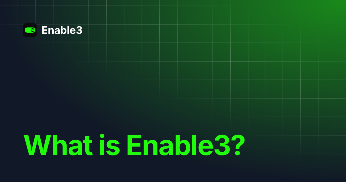 What is Enable3? | Enable3