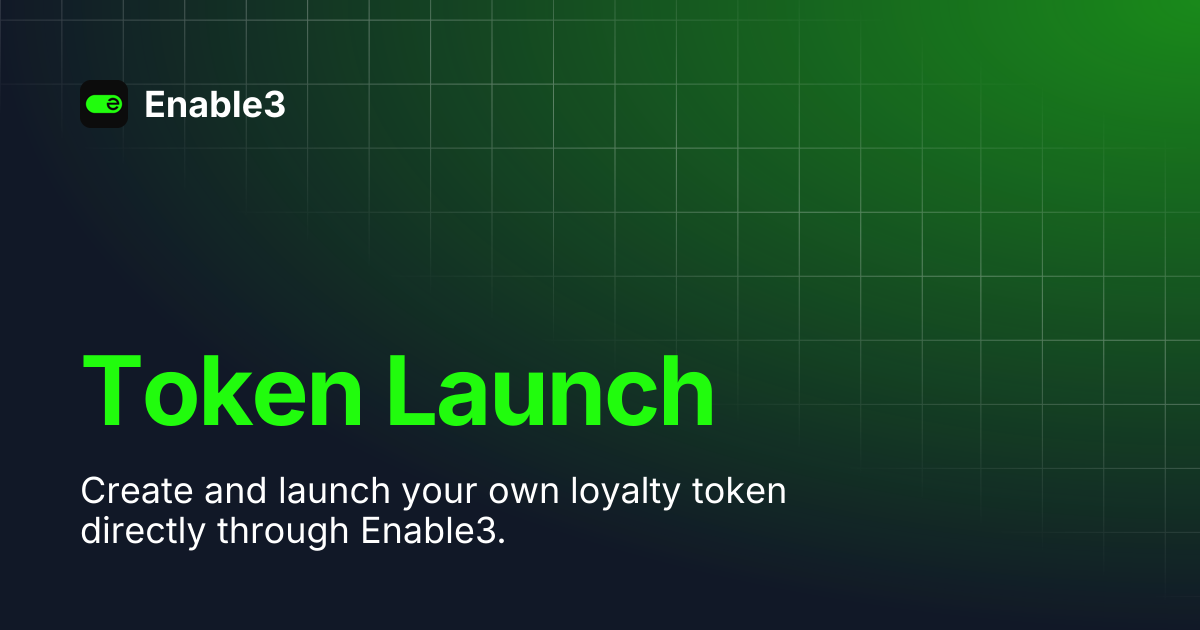 Token Launch | Enable3